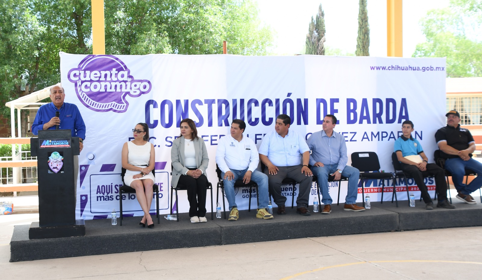 Arranca SEyD construcción de barda perimetral en secundaria de Matamoros | Portal Gubernamental ...